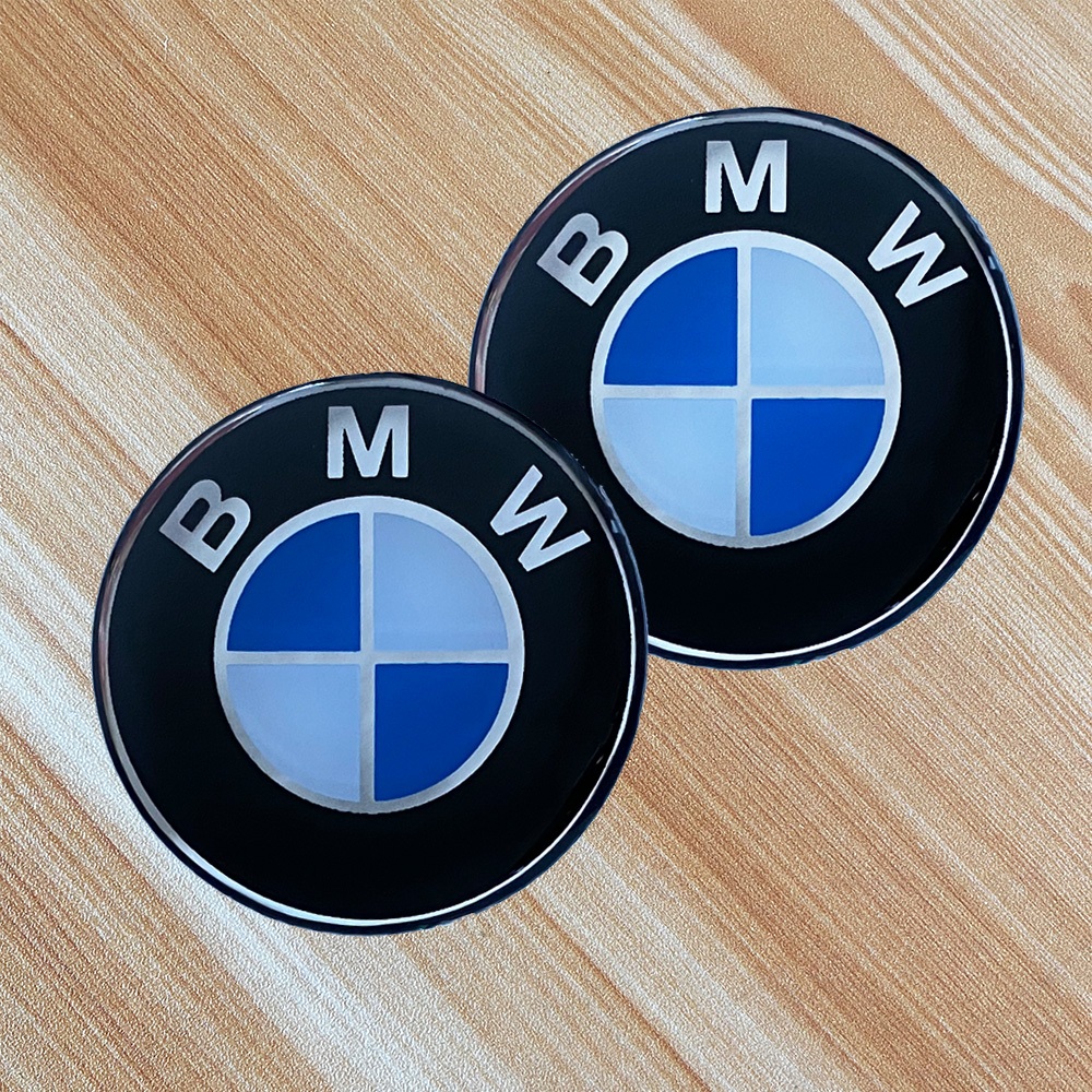 1 Pair 3D Glue Sticker Car Front Hood Sticker Trunk Rear Emblem Badge ...