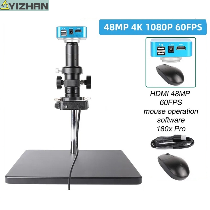 YIZHAN【Ready Stock】HDMI Industrial Microscope Camera Set 4K 48MP 1080P ...