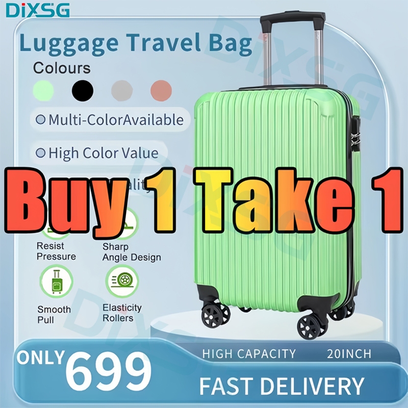 Dixsg BUY 1 TAKE 1 Luggage Travel Bag Maleta Trolley Suitcase Large ...