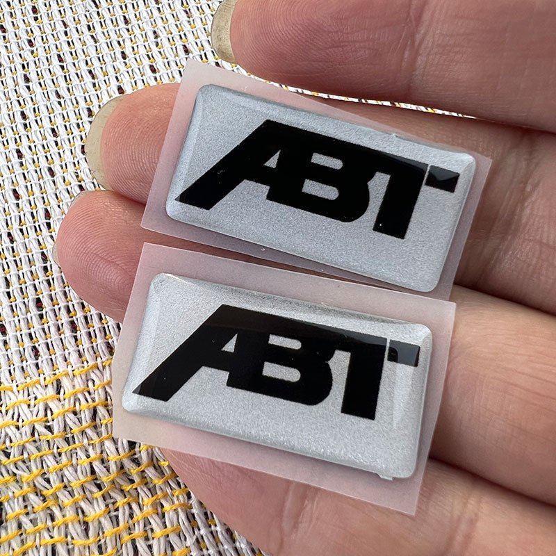 Motorcycle sticker accessories decal resin gel small LOGO for ABT ...