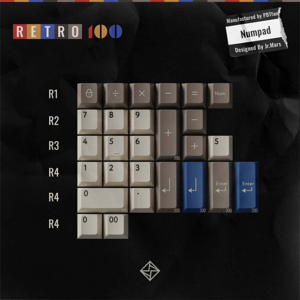 KBDfans PBTFANS RETRO 100 keycaps | Shopee Philippines