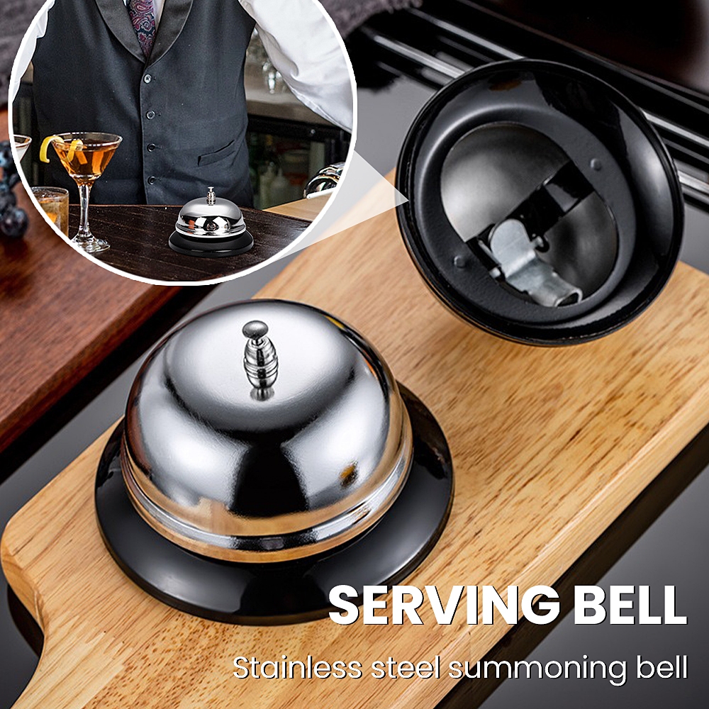 Stainless Steel Service Bell Call Bell Service Ring for Kitchen Bell ...