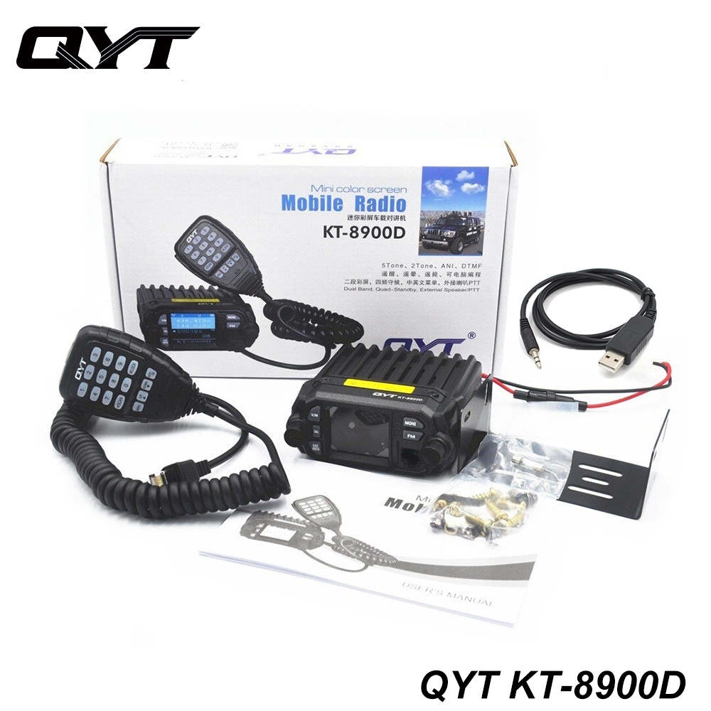 QYT KT- 8900D Base Radio Car Two Way Radio Transceiver 25W VHF/UHF 136 ...