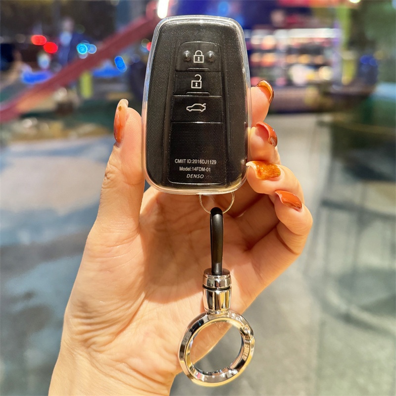 Soft Tpu Car Key Case Cover For Toyota Prius Camry Corolla C-HR CHR ...