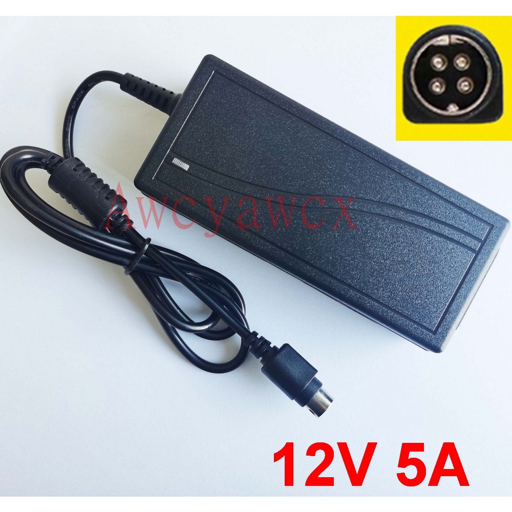 12V 5A AC DC Power Adaptor 60W For HIKVISION 4Pin 4 pin Switching ...