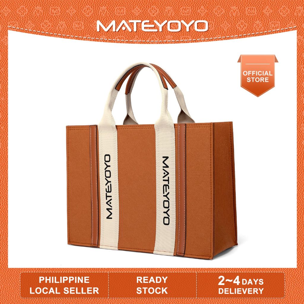 MATEYOYO Felt Bag Tote Bag High-Capacity | Shopee Philippines