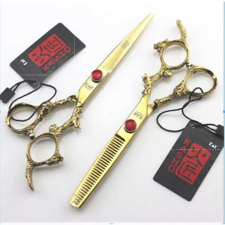 Fashion Barber Dragon Cut Red Gem Hairdressing Cut Unique Handle Red ...