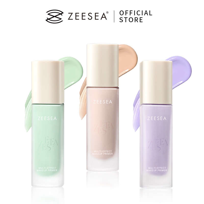 ZEESEA Face Primer Cream Blur Pore Color Corrector Makeup Base Moisturizing Brightening | Shopee ...
