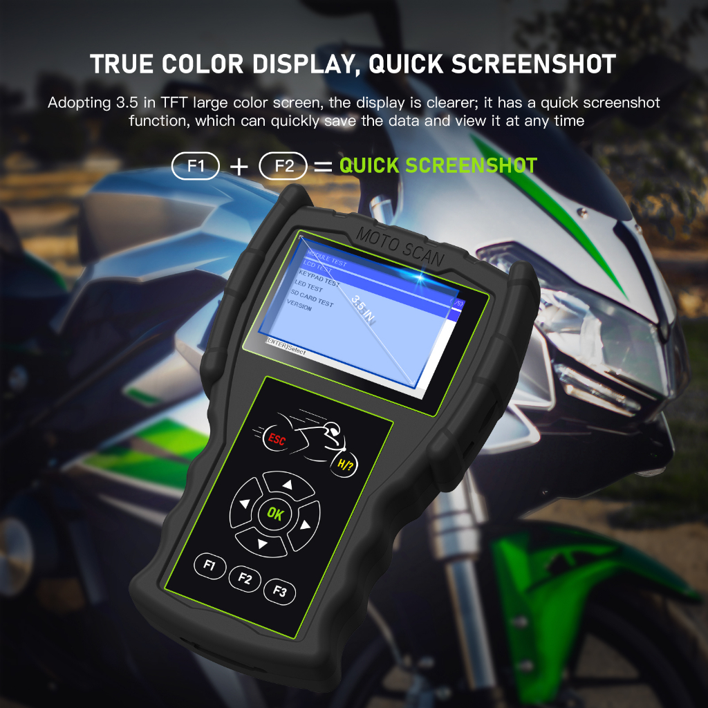 Original JDiag M100 PRO Motorcycle Diagnostic Scanner Fault Code Reader ...