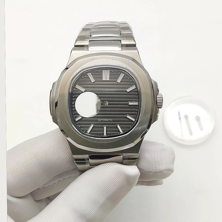 Modified PP Watch Case Strap Dial Hands Kit 39mm Nautilus Case Sapphire ...