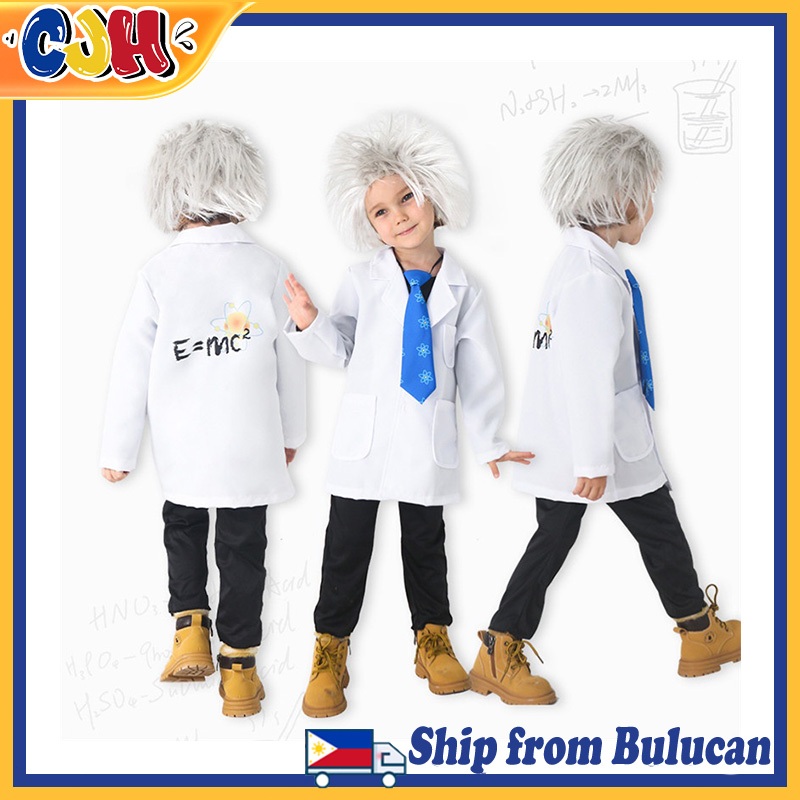 Halloween Physicist Scientist Career Costume for Kids Boys Role Play ...