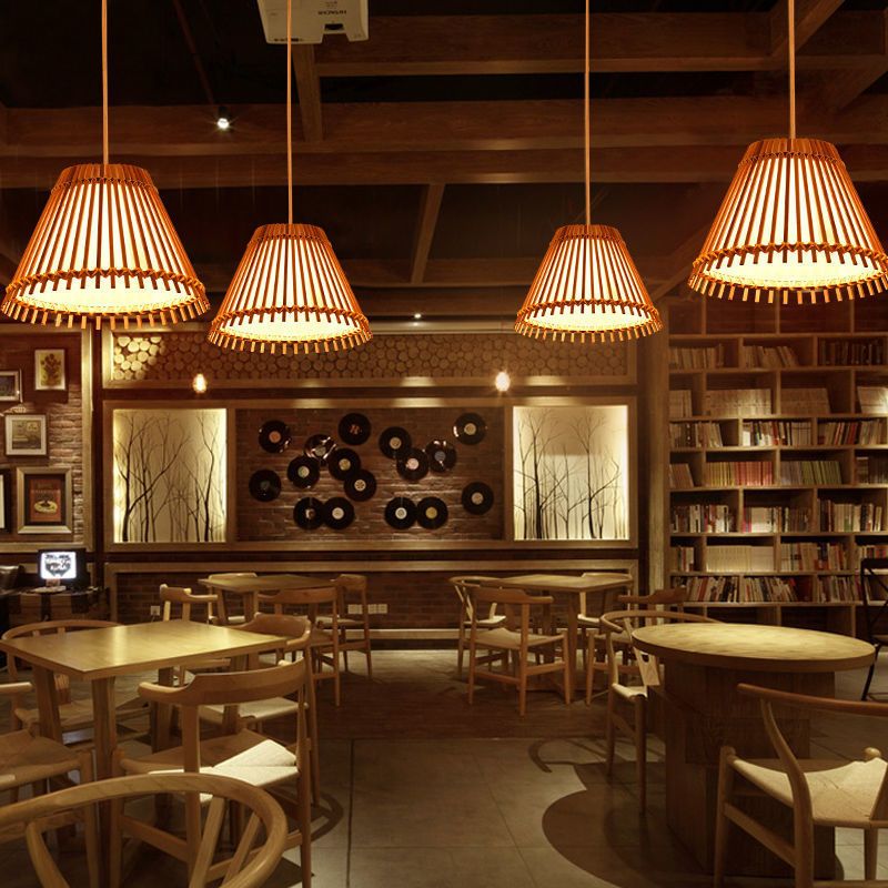 Retro Antique pendant Lamp Pendant Light Japanese Bamboo Lantern ...