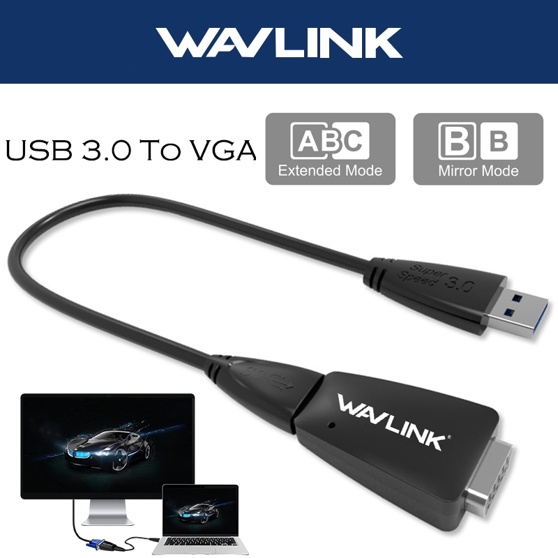 WAVLINK SuperSpeed USB 3.0 to VGA Adapter External Graphic Card ...