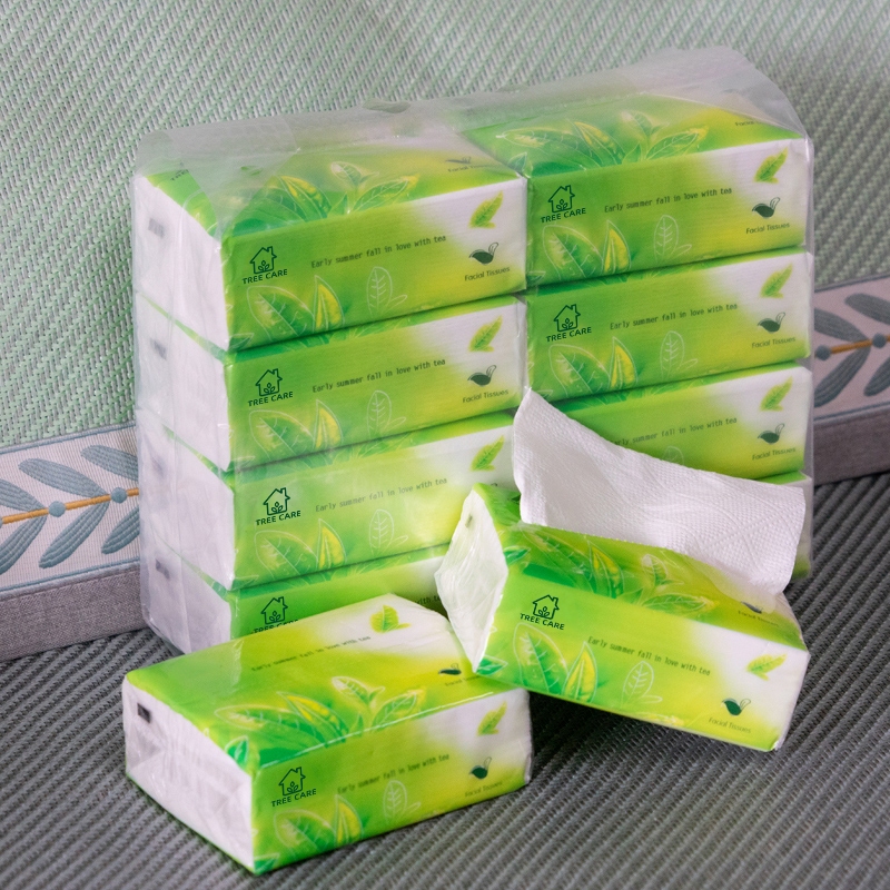 Tree care 10pc 8 Pcs Paper toilet paper 4-Ply 480 Sheets Facial Tissue ...