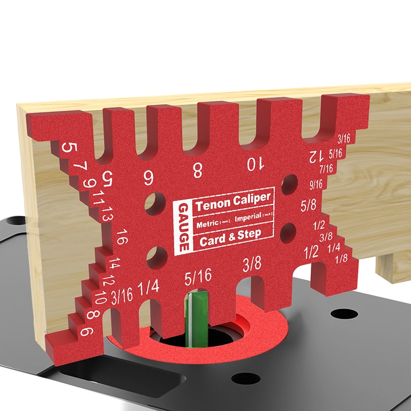 Woodworking Height Gauge Aluminum Dovetail Jig Tenon Caliper Metric and ...