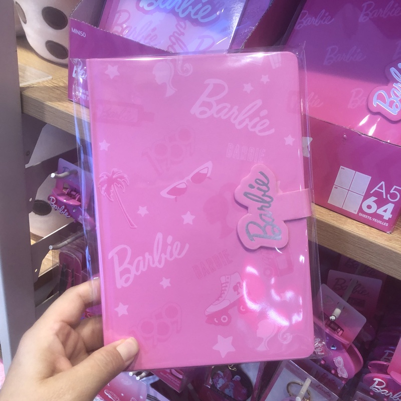 Miniso MINISO Premium Barbie Series A5 Hard Shell Notebook 64 Pages ...