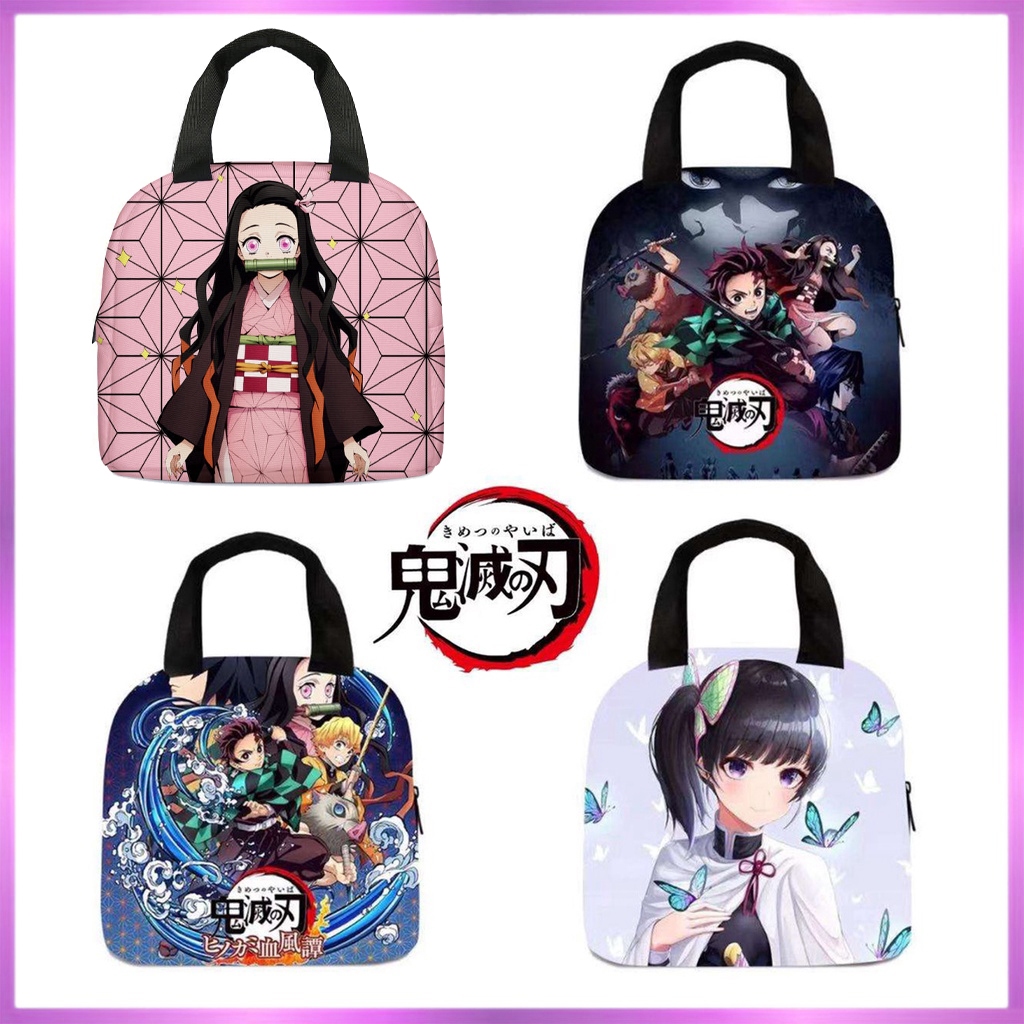Demon slayer Lunch Bag nezuko Shinobu tanjiro Lunch Bag for kids ...