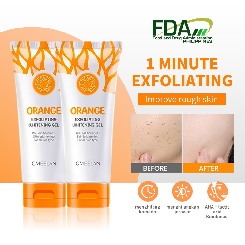 gmeelan 50g Orange exfoliating Body Cream Exfoliating Gel Facial ...