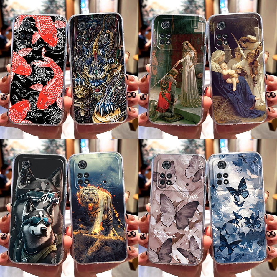 For Xiaomi Poco M4 Pro 4G Casing Silicone Soft TPU Fashion Printing ...