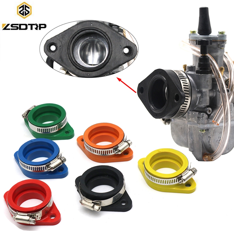 ZSDTRP Rubber Adapter Inlet Intake Pipe fit on KOSO Mikuni PWK KEIHIN 28 30mm Carburetor ...