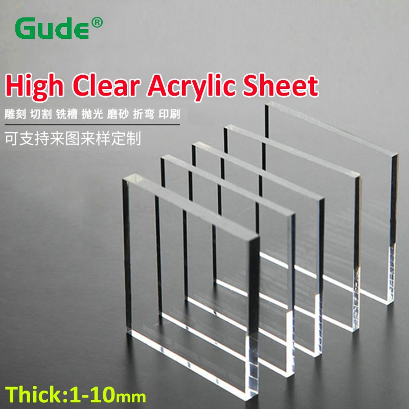 Plexiglass Clear Acrylic Board, Organic Plastic Sheet Square High Clear ...