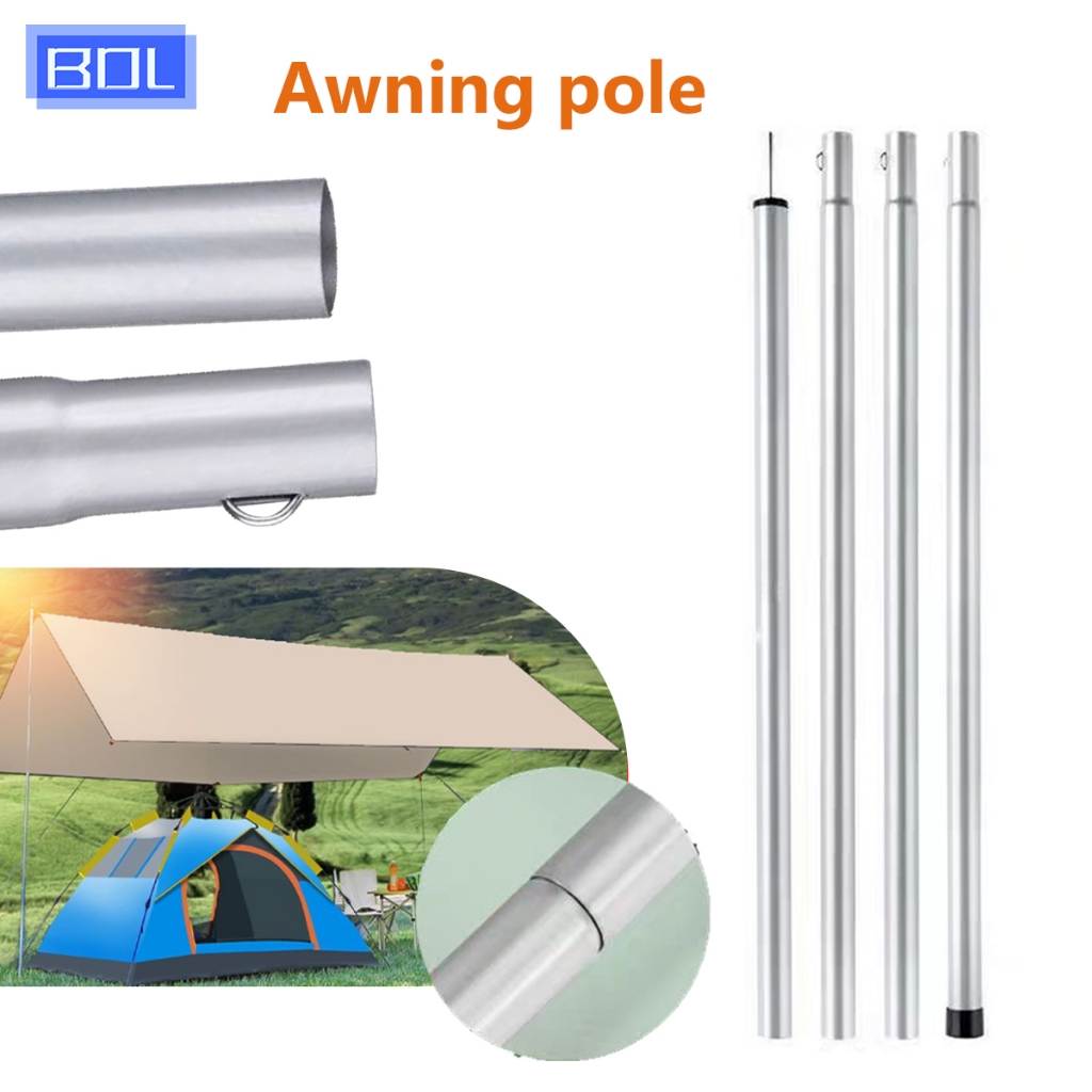 Canopy pole, 4-section steel pipe bracket, outdoor camping tent foyer ...