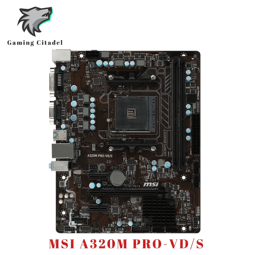 MSI A320M PRO-VD/S Motherboard AMD AM4 DDR4 M-ATX Motherboard Tested ...