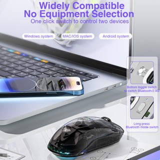 AULA SC660 Tri-Mode Game Mouse Wireless 2.4G/bluetooth/wired Backlight ...