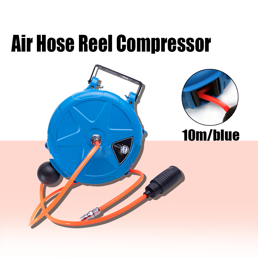 10M Mini Air Hose Reel Automatic Rewind Air Hose Reel Retractable Wall ...