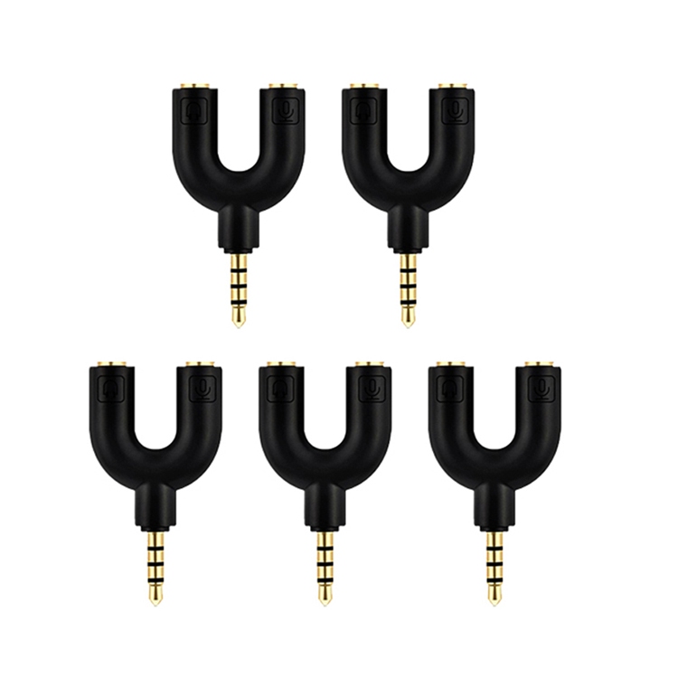 5Pcs Laptop Microphone jack Adapter 3.5mm Mobile phone headphone jack ...