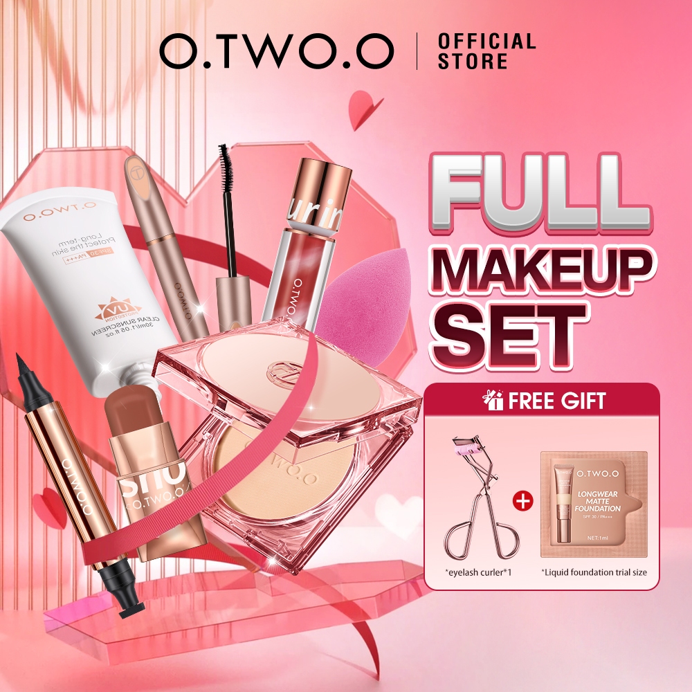 O.TWO.O Full Makeup Set Face Powder+ Blusher+ Eyeliner+ Sunscreen+ ...