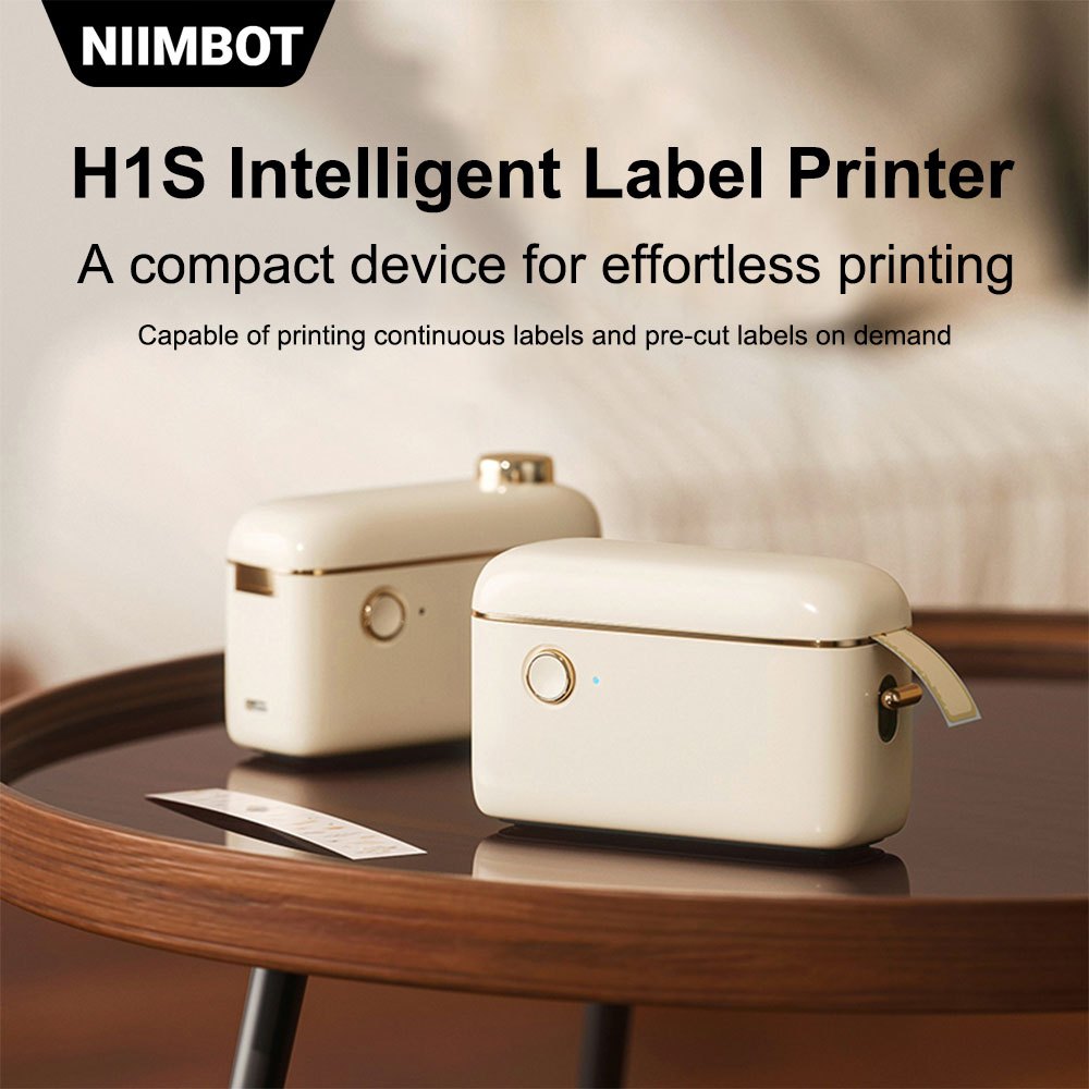 NIMBOT H1S Label Printer with Tape Portable Mobile Editable Sticker ...