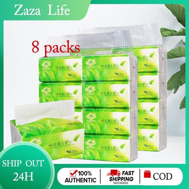 Organic green tea Facial Tissue Paper towel 4 ply Toilet Paper Car ...