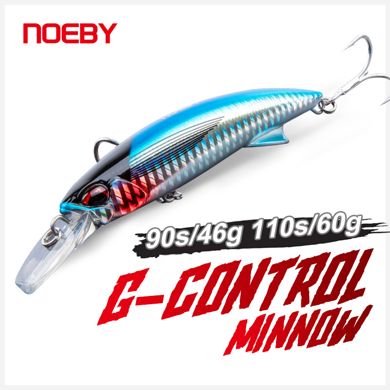 NOEBY G-Control Minnow Fishing Lure 46g 60g Heavy Sinking Trolling ...