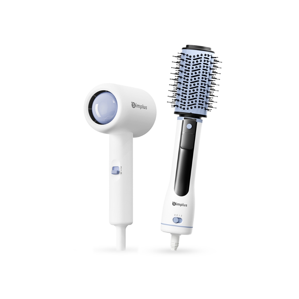 Simplus Hot Air Brush Hair Brush Blower Hair Dryer Hair Straightener ...