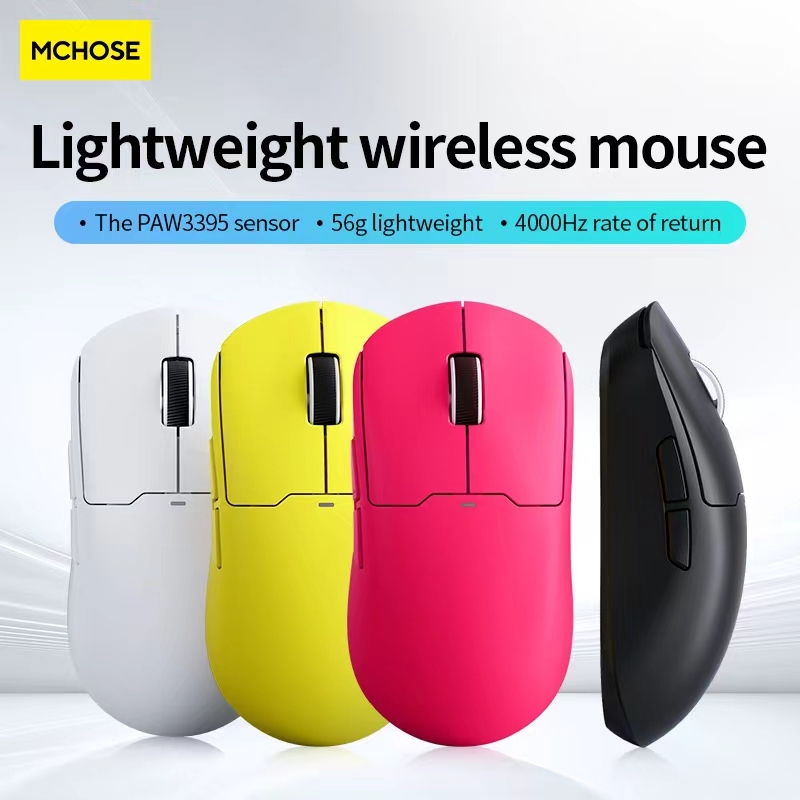 Mchose A5 Lightweight wired+2.4g+bluetooth mouse 4Khz E-sports 26KDPI ...
