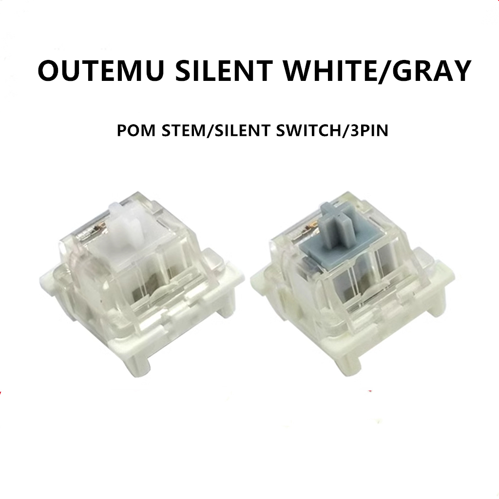 Outemu Silent Switches 3Pin Gray/White/Yellow Switch for Mechanical ...
