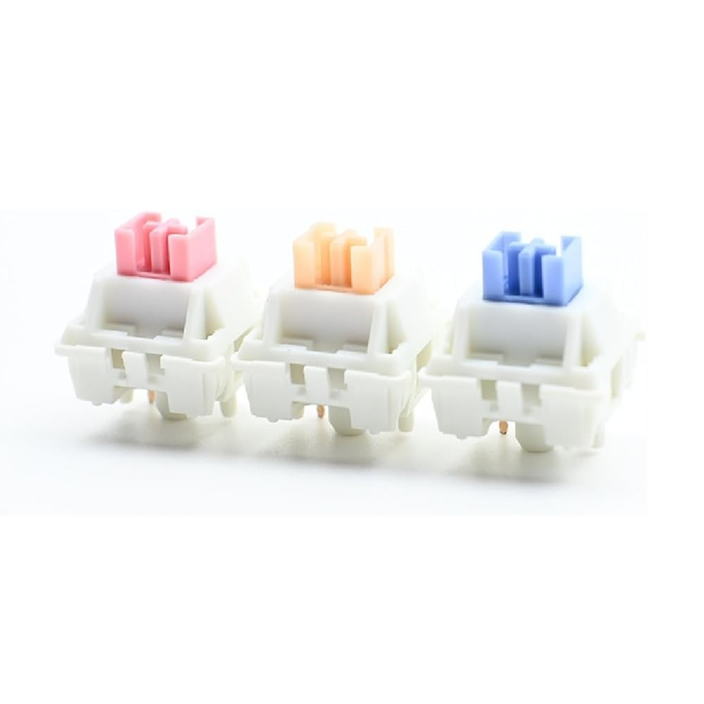 Outemu Cream Blue Pink Yellow Switches Lubed Mechanical Keyboard Switch ...