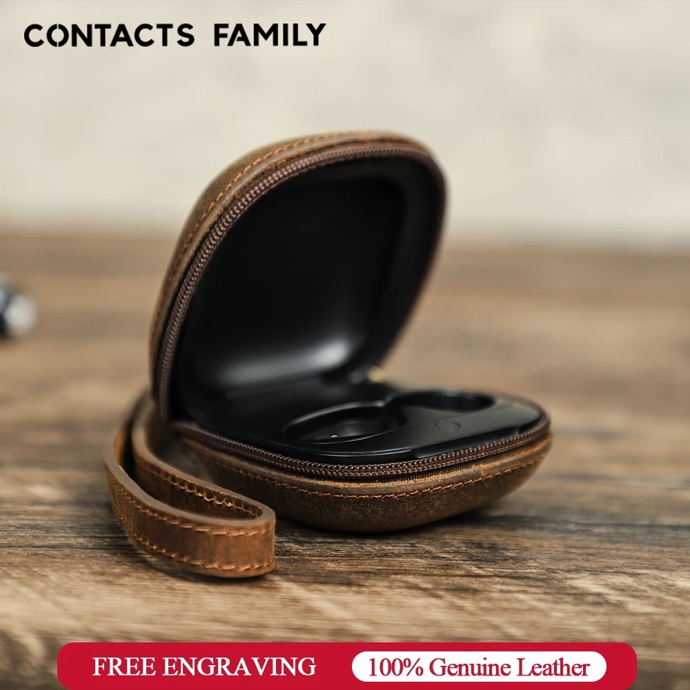 CONTACTS FAMILY Luxury Earphone Case For Beats Fit Pro Case Leather ...