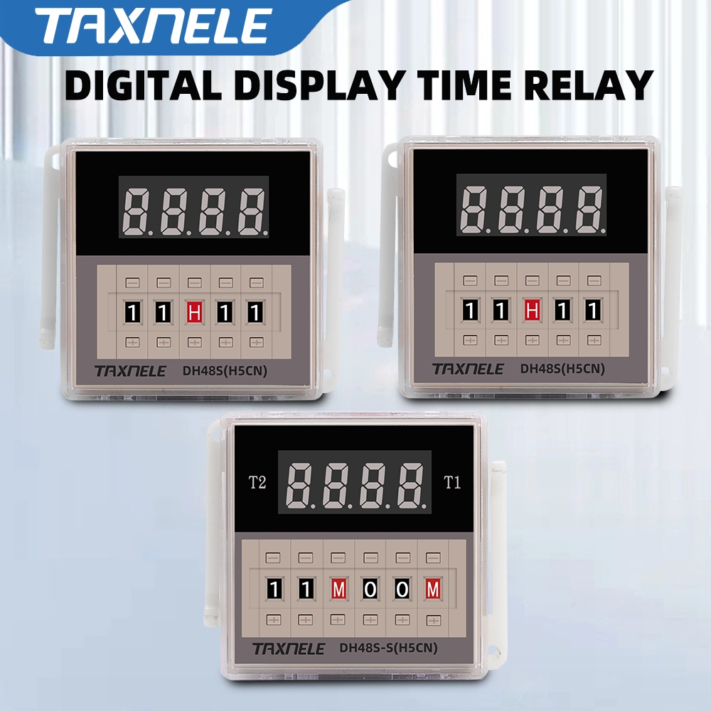 DH48S-2Z DH48S-1Z DH48S-S Digital LED Timer Time Relay Switch Power On ...