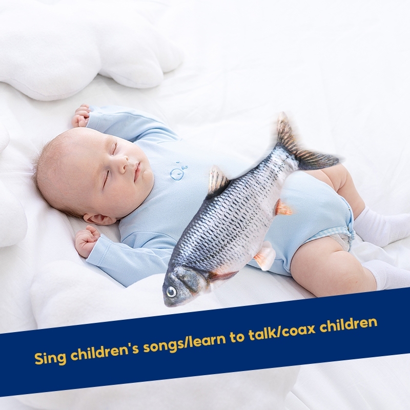 Simulated Electric Fish Toy Fish Can Move Swing Pat Fish Baby Child ...