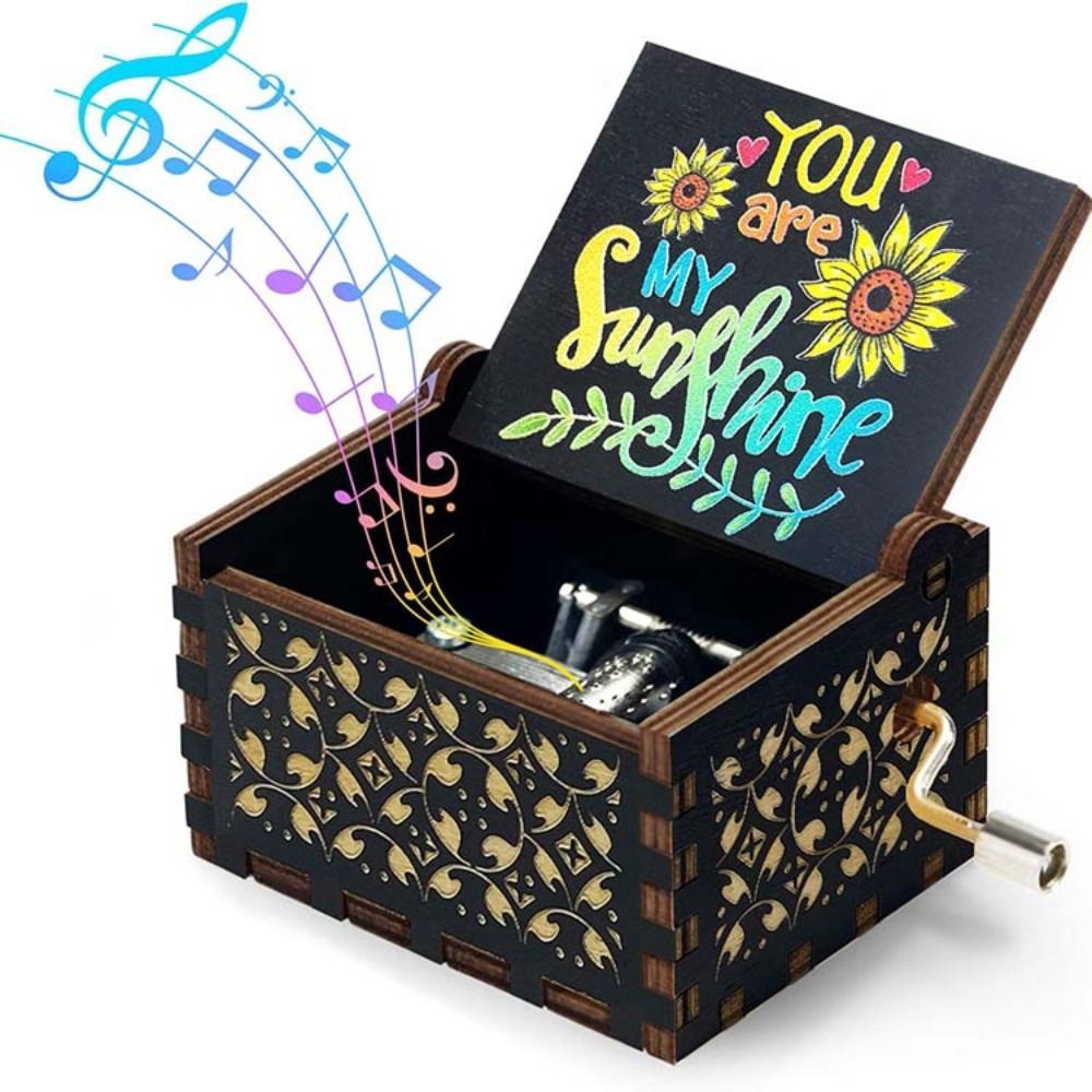 FOREVER Girlfriend Hand-Cranked Birthday Presents Engraving Music Box ...