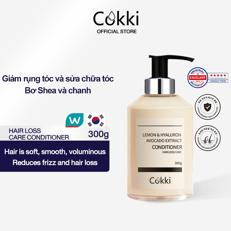 Large Bottle 300ml Keratin Deep Lemon Conditioner Anti Hair Loss Cokki