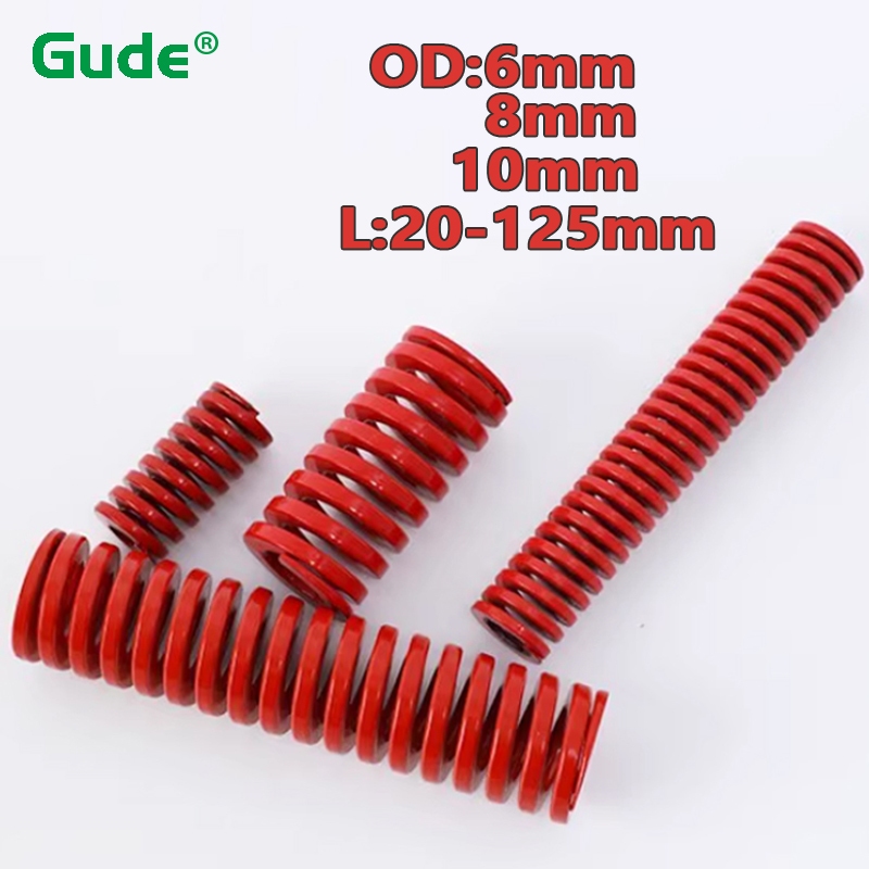 1Pc Medium Load Die Mold Springs Red Compression Spring Outer Diameter ...