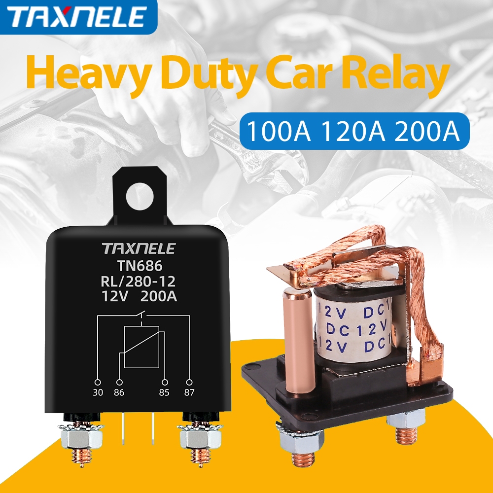 High Current Relay Starting relay 200A 100A 12V/24V Power Automotive ...