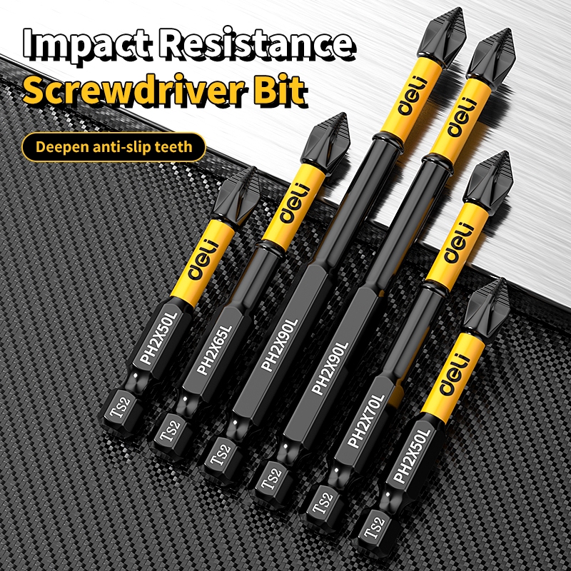 5PC PH2 Magnetic Anti-slip Philip Screw driver Bit set Electric ...