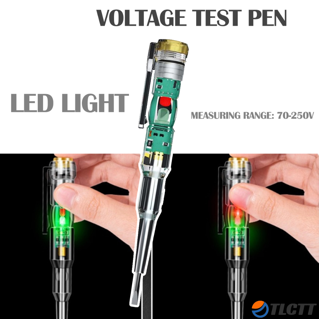 Intelligent Voltage Tester Pen With LED High hardness good electrical ...