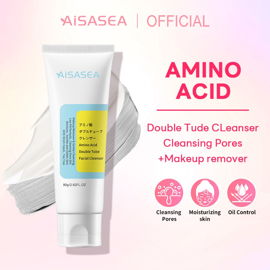 AiSASEA Amino acid Double Cleanser Oil control Deep cleans pores 80g ...