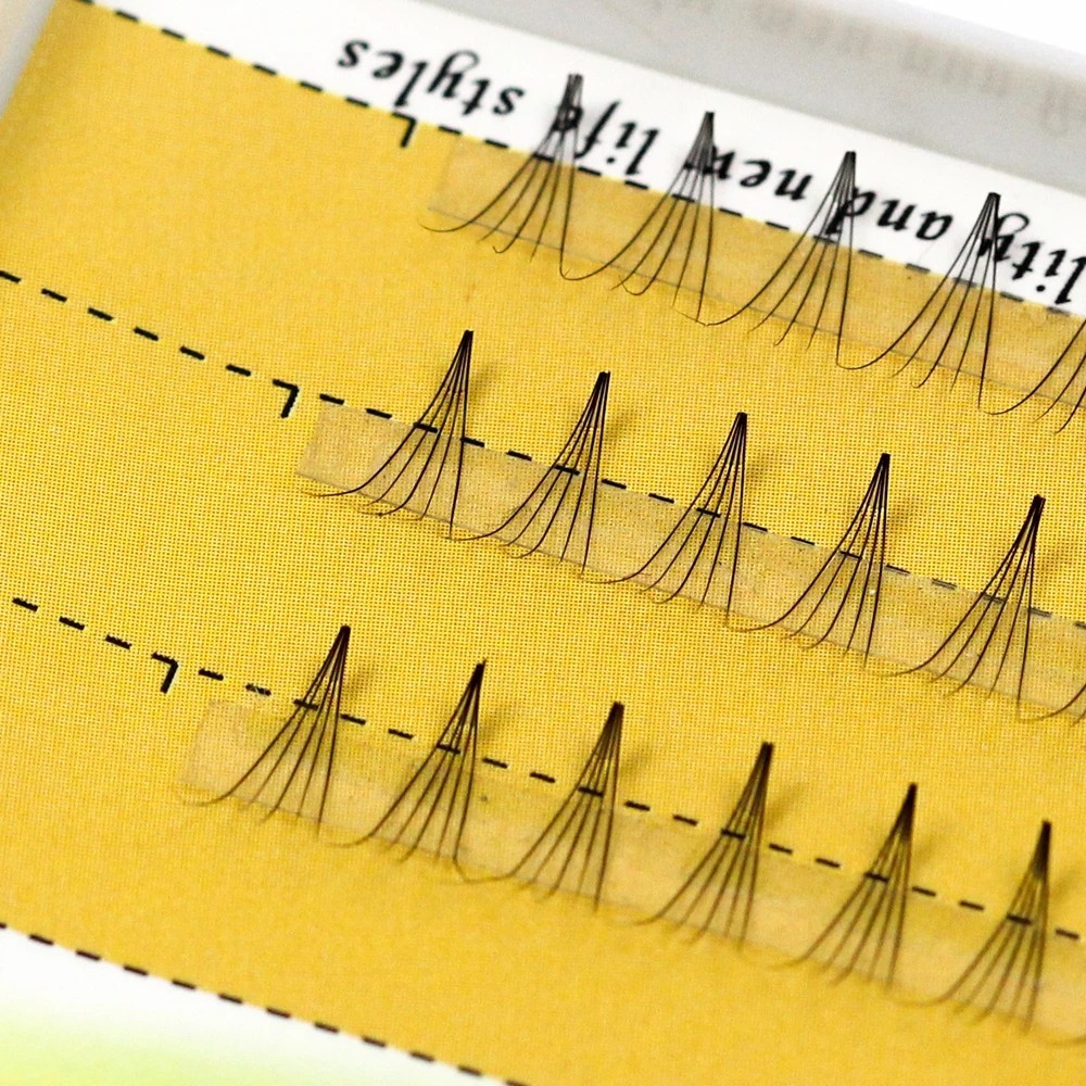 Nesura 5D Individual False Eyelash Soft Black Russian Volume Eyelash ...