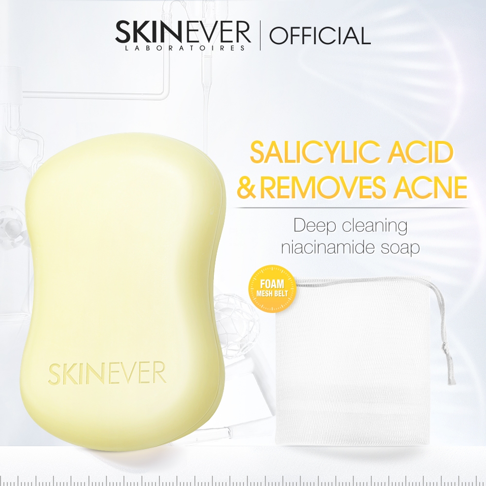 SKINEVER SALICYLIC ACID Refreshing Acne Soap Niacinamide Centella ...